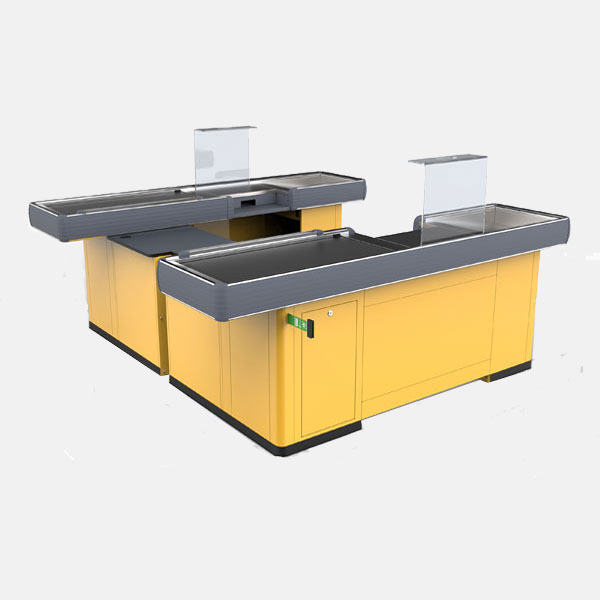 Sortie de caisse avec tapis mécanisé MK pour magasin |CATI